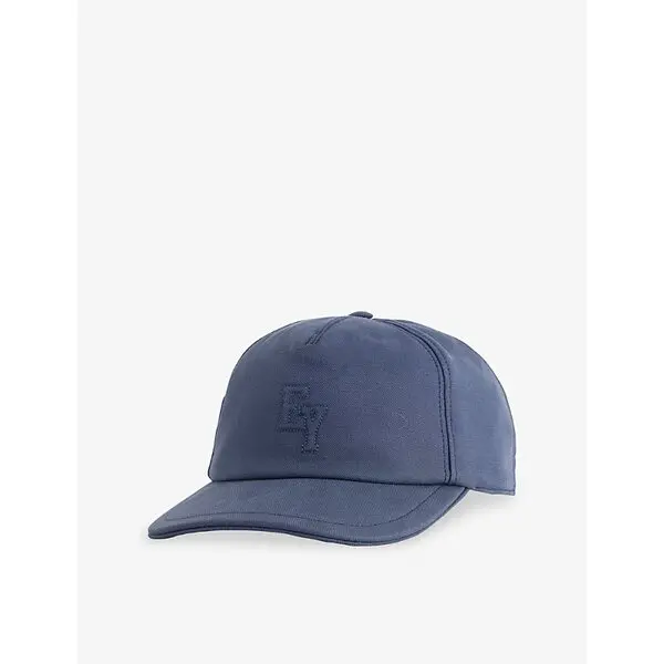 Eleventy Logo-embroidered Baseball Cap - Blue