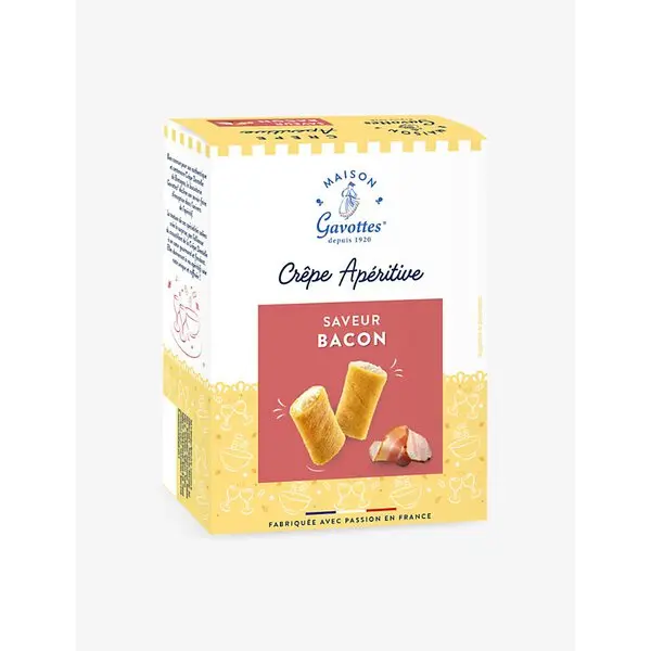 MAISON GAVOTTES Savoury Mini Crepe Dentelle Aperitive Filled With Bacon 110g - One-color