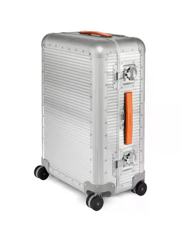 FPM MILANO Leather Luggage Handle - Orange