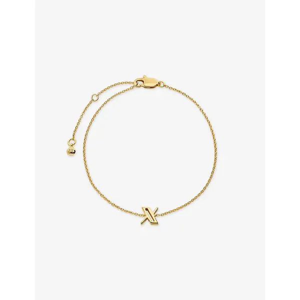 Monica Vinader Initial 18ct Yellow Vermeil Bracelet - Gold