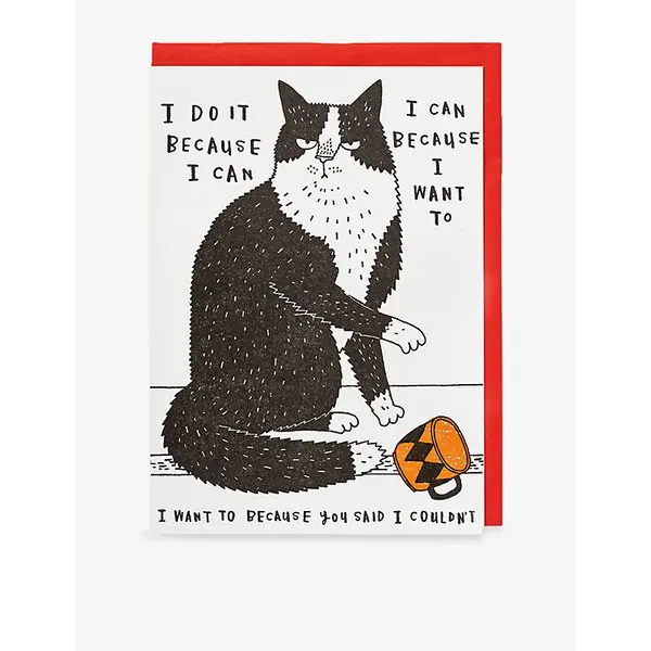 ARCHIVIST I Do It Because I Can Greetings Card 17.5cm X 12.5cm - One-color