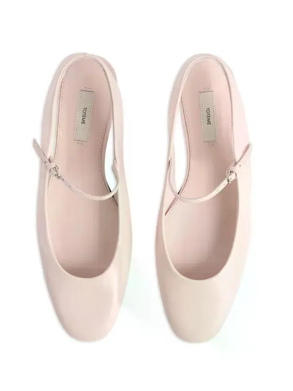 TOTEME Buckle Strap Ballet Flats - Pink