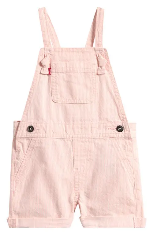 LEVI'S Cotton Denim Short Overalls - English Rose