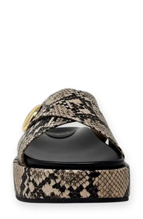 SHU SHOP Katie Platform Slide Sandal - Snake