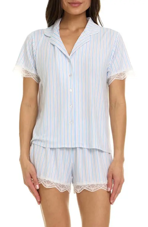 Flora Nikrooz Luna Short Pajamas - Blue