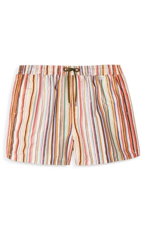 Paul Smith Swim Short Painted Sig Str - Multicoloured