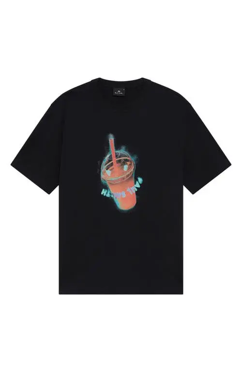 Paul Smith Drink Graphic Organic Cotton T-shirt