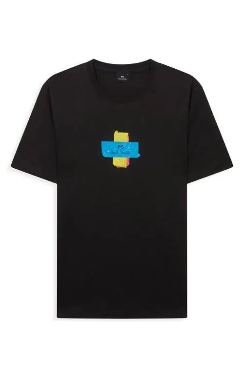 Paul Smith Cross Graphic T-shirt - Black