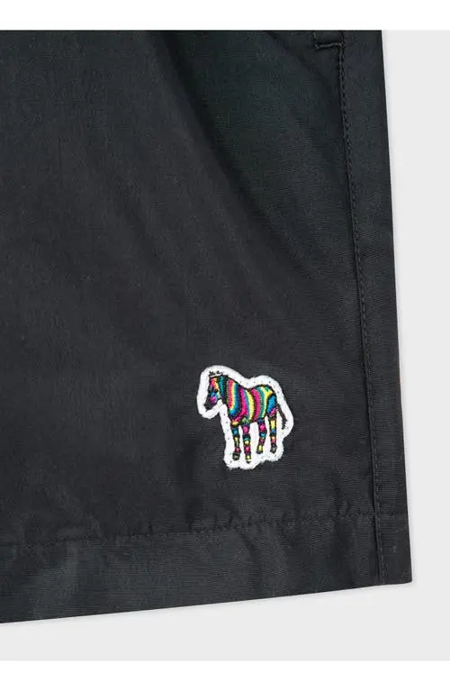 Paul Smith Zebra Logo Swim Trunks - Black