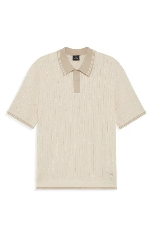 Paul Smith Organic Cotton Polo Sweater - Ivory