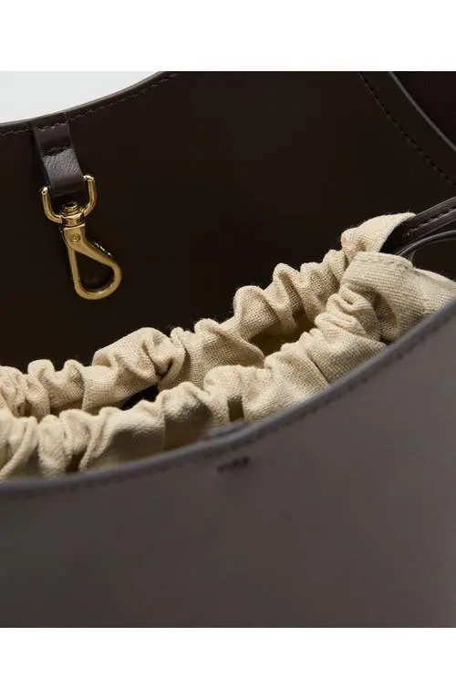 Mango Faux Leather Bucket Bag