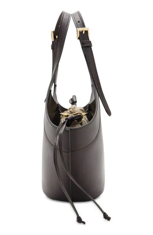 Mango Faux Leather Bucket Bag