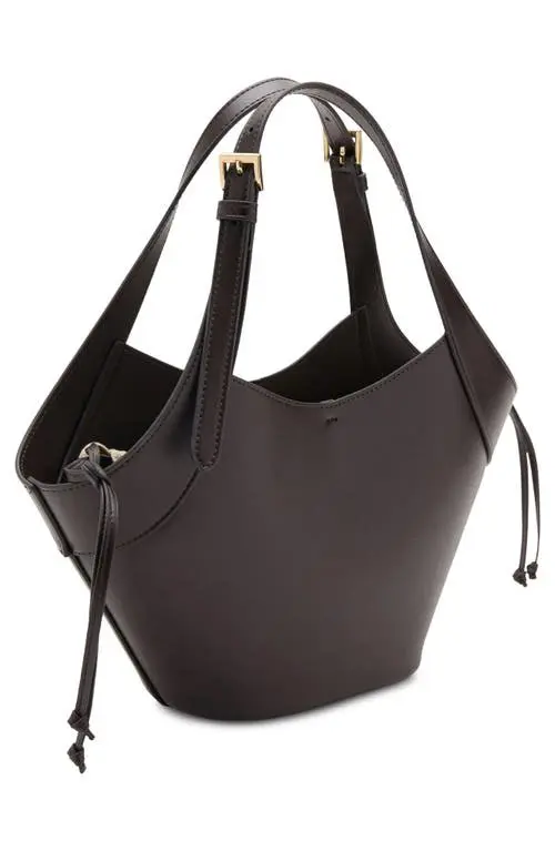 Mango Faux Leather Bucket Bag