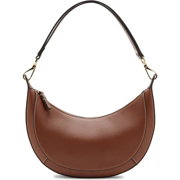 Mango Oval Faux- Shoulder Bag - Leather