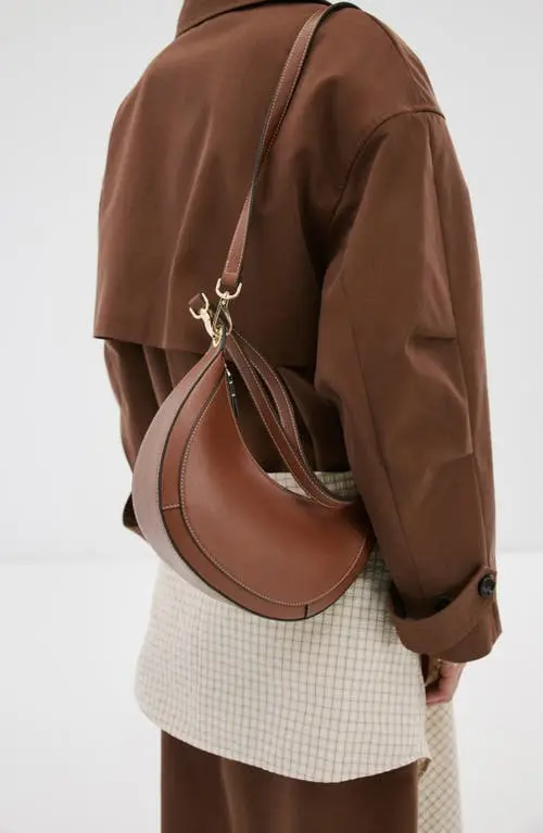 Mango Oval Faux- Shoulder Bag - Leather