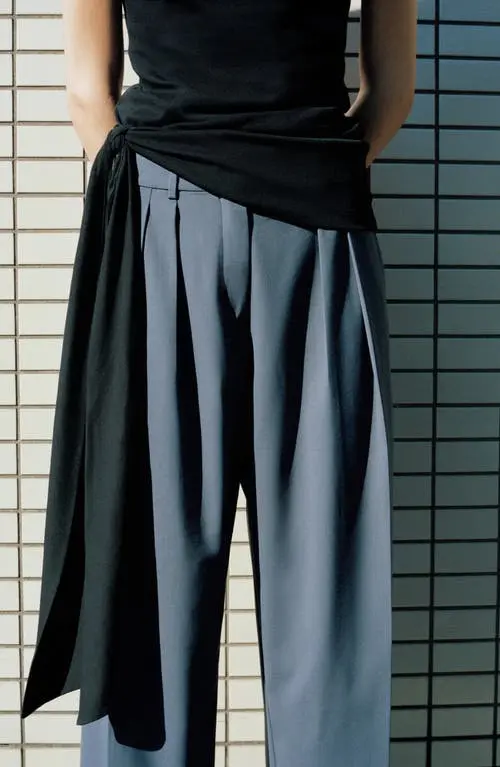 Mango Pleated Straight-leg Suit Trousers