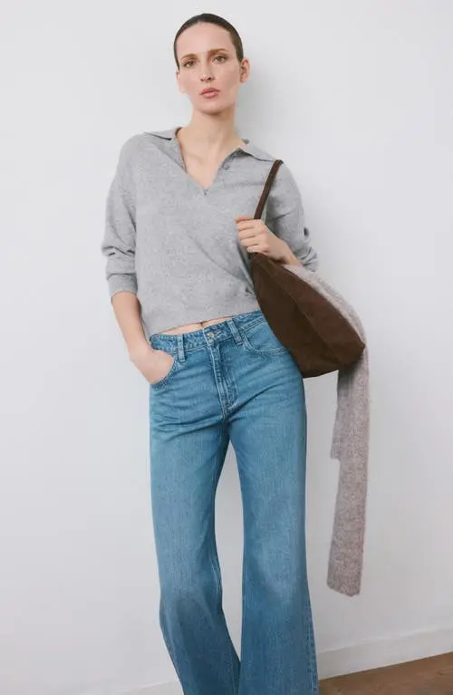 Mango Mid-rise Flare Jeans