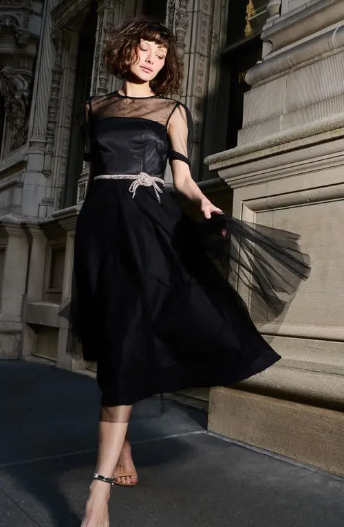 black overlay dress SSYS The Florence Sheer Overlay Sleeveless Dress In Black *FINAL SALE*