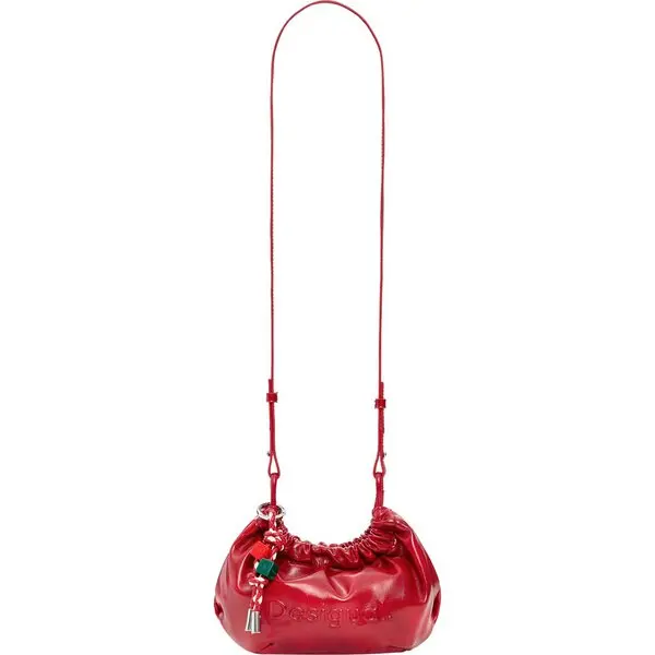 Desigual Faux Leather Crossbody Wallet - Red