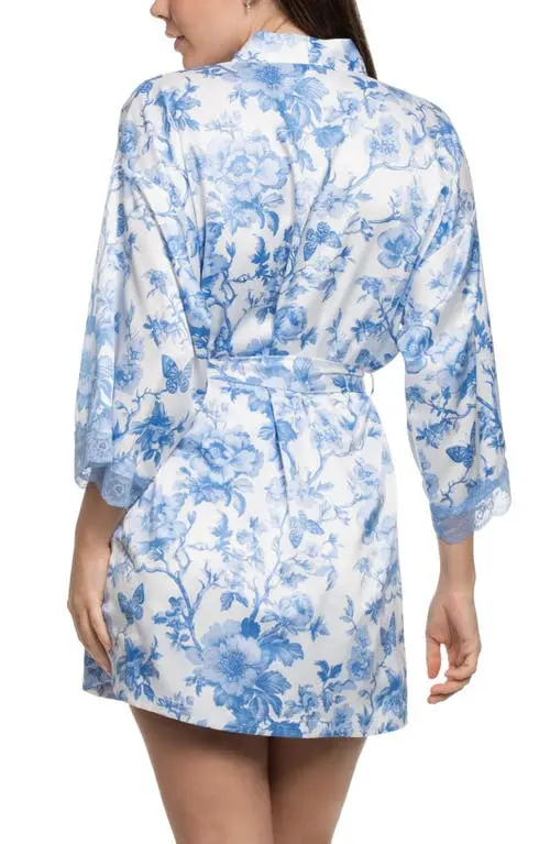IN BLOOM BY JONQUIL Molleigh Toile Print Satin Wrap - Ivory