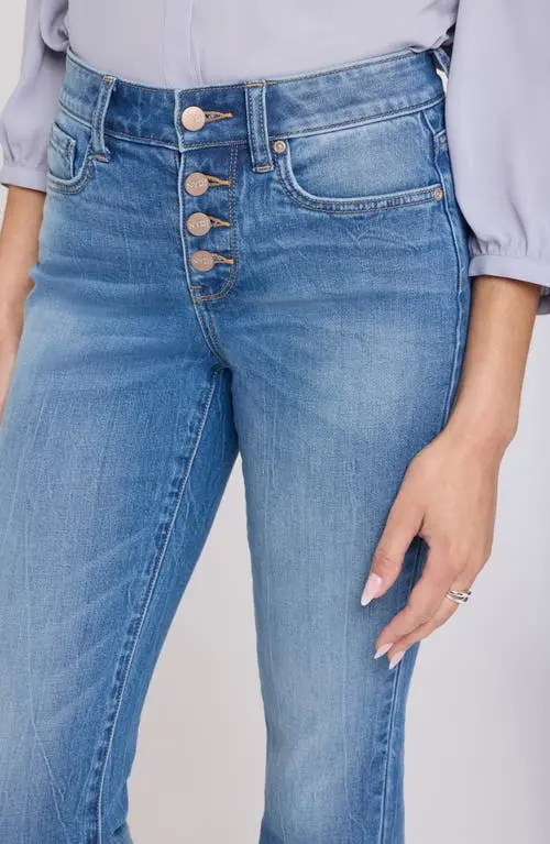 NYDJ Barbara Frayed Hem Bootcut Jeans - Pacifica