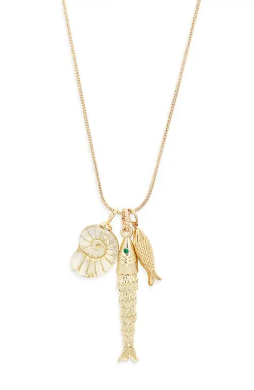 CHILD OF WILD Tide Whisper Charm Necklace - Gold