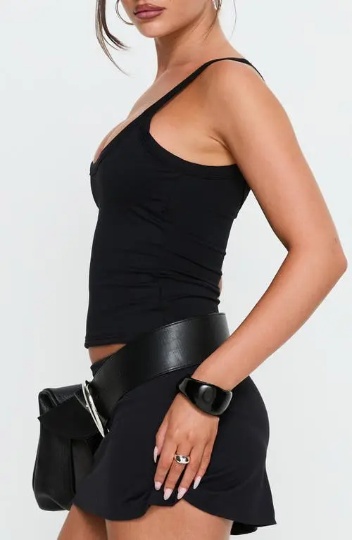 Princess Polly Kasper Scoop Neck Tank - Black