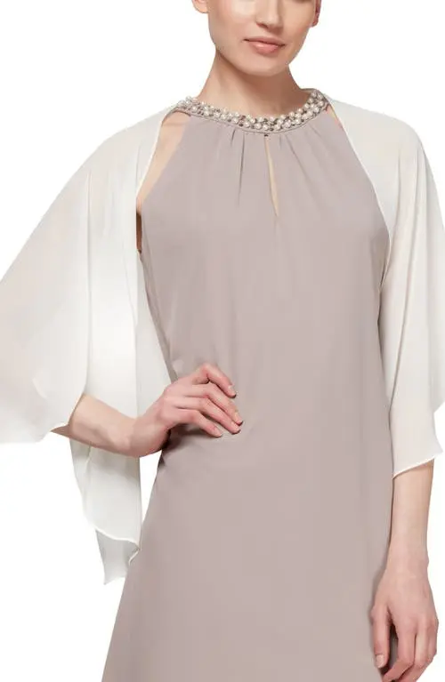 SL FASHIONS Multi Wear Shawl - Ivory
