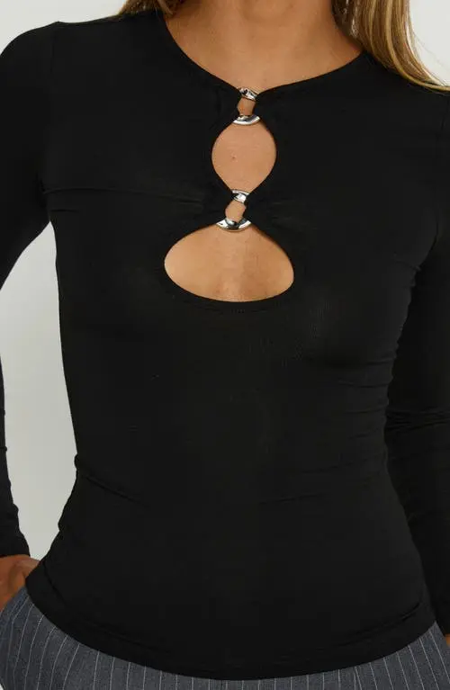 Princess Polly Orlaith Long Sleeve Cutout Top