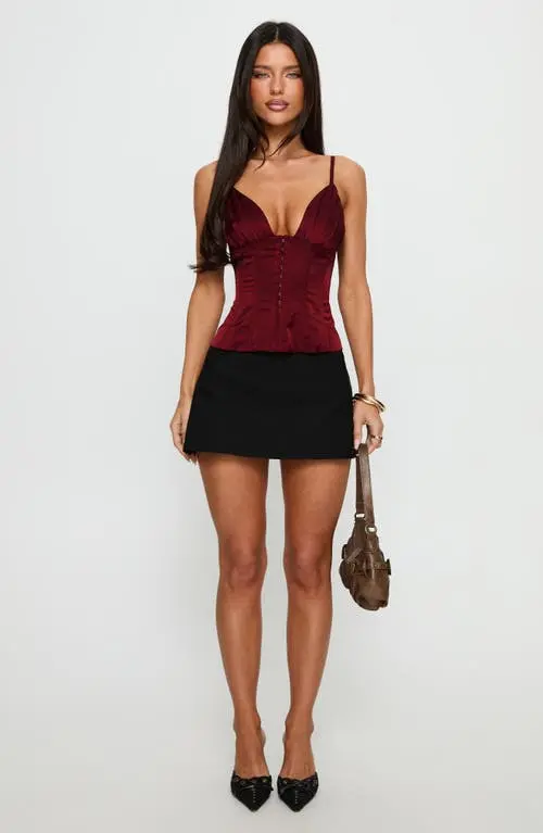 Princess Polly Scorsese Satin Corset Top