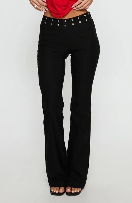 Princess Polly Yevina Grommet Waist Flare Pants