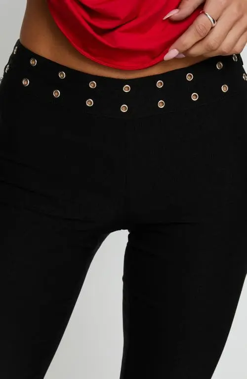 Princess Polly Yevina Grommet Waist Flare Pants