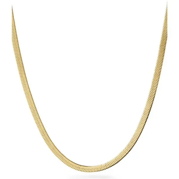 ANA LUISA Herringbone Chain Necklacei - Gold