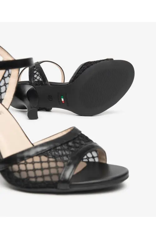 NEROGIARDINI Ankle Strap Mesh Sandals