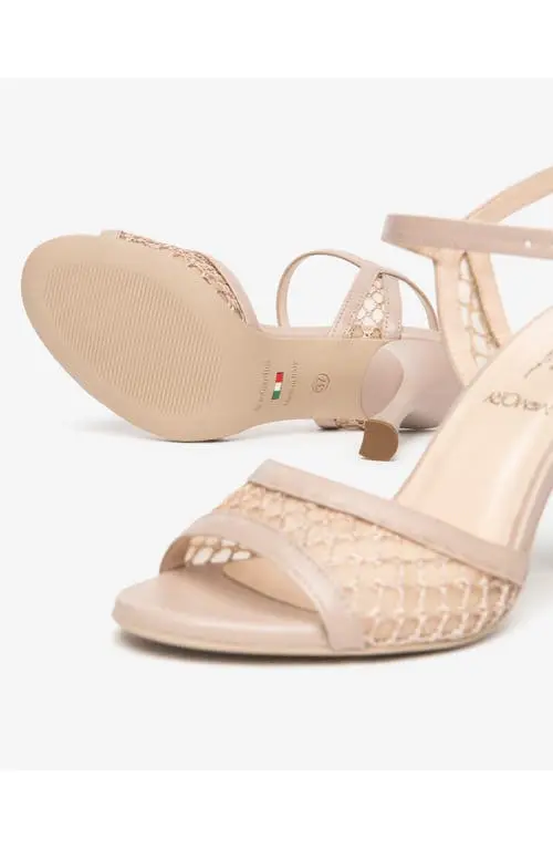 NEROGIARDINI Ankle Strap Mesh Sandals