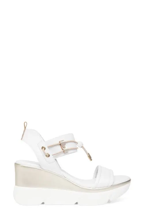 NEROGIARDINI Platform Wedge Sandal - White
