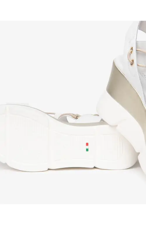 NEROGIARDINI Platform Wedge Sandal - White
