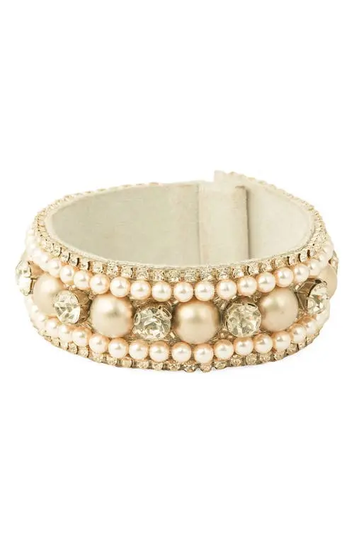Deepa Gurnani Lark Beaded Bracelet - Silver