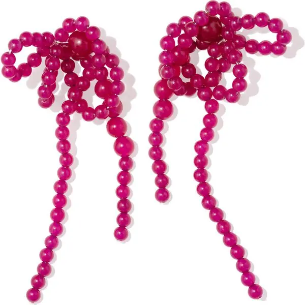Completedworks Chalcedony Beaded Drop Earrings - Pink