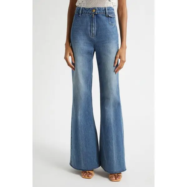 Ulla Johnson Odelia Flare Jeans - Danube