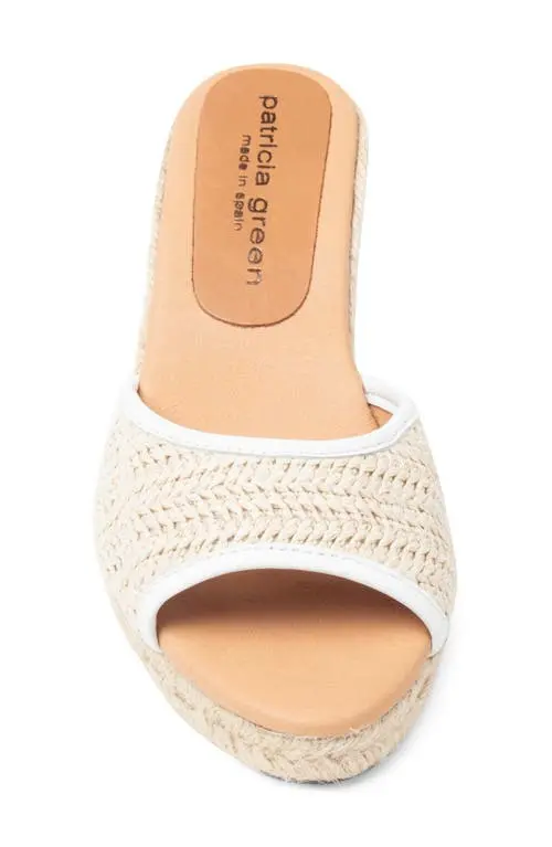 PATRICIA GREEN Sienna Raffia Espadrille Wedge Sandal