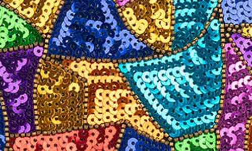 Jeffrey Campbell Marguerite Sequin Clutch - Rainbow Multi