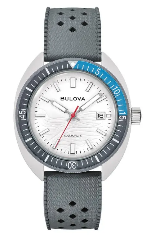 Bulova Snorkel Sea Turtle Strap Watch - Gray