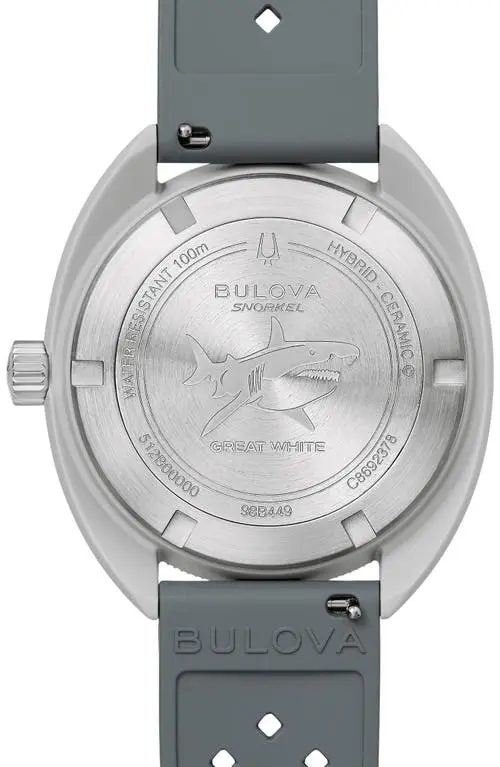 Bulova Snorkel Sea Turtle Strap Watch - Gray