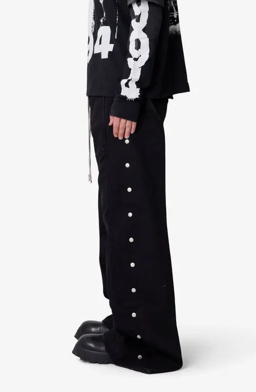 Mnml Side Snap Wide Leg Pants