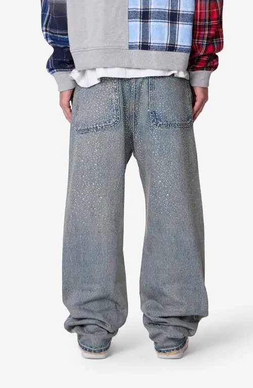 Mnml Embellished Ultrabaggy Jeans - Blue