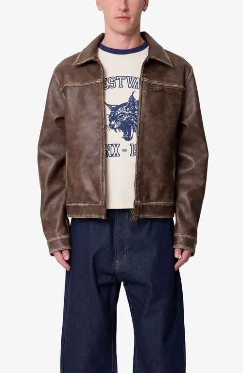 Mnml Faux Leather Moto Jacket