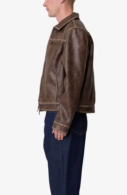 Mnml Faux Leather Moto Jacket