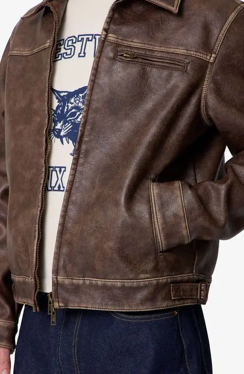 Mnml Faux Leather Moto Jacket