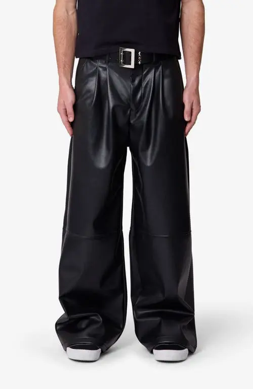 Mnml Pleated Faux Leather Pants